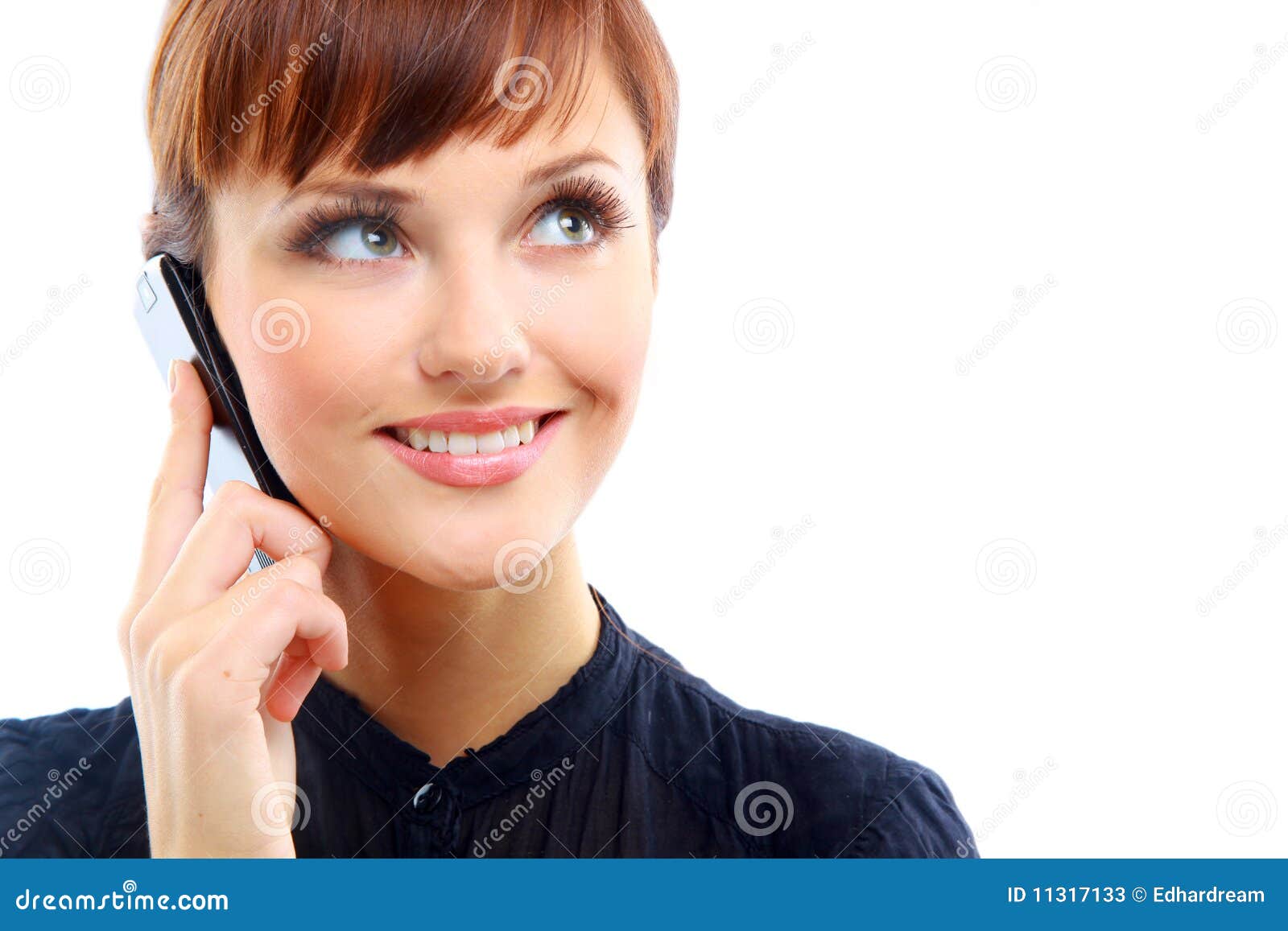 Young woman calling stock image. Image of laugh, cellphone - 11317133