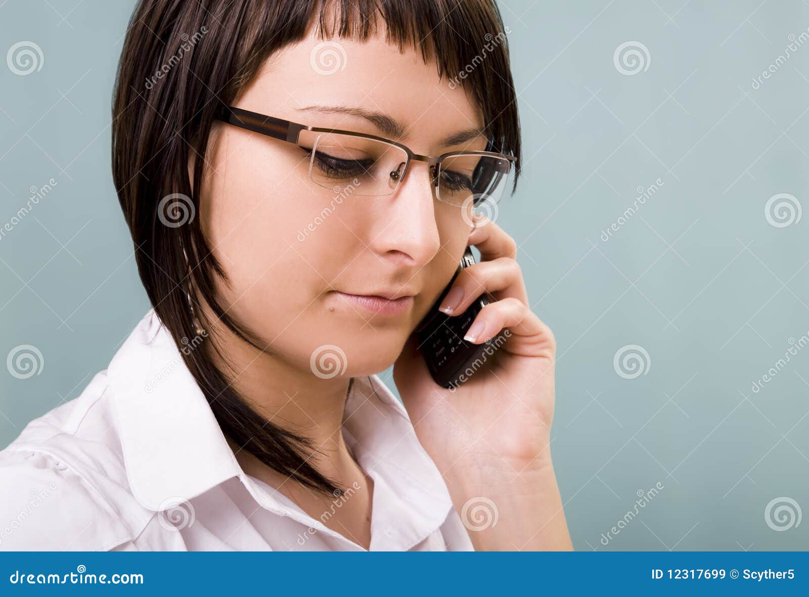 Young woman calling stock image. Image of listening, discussion - 12317699