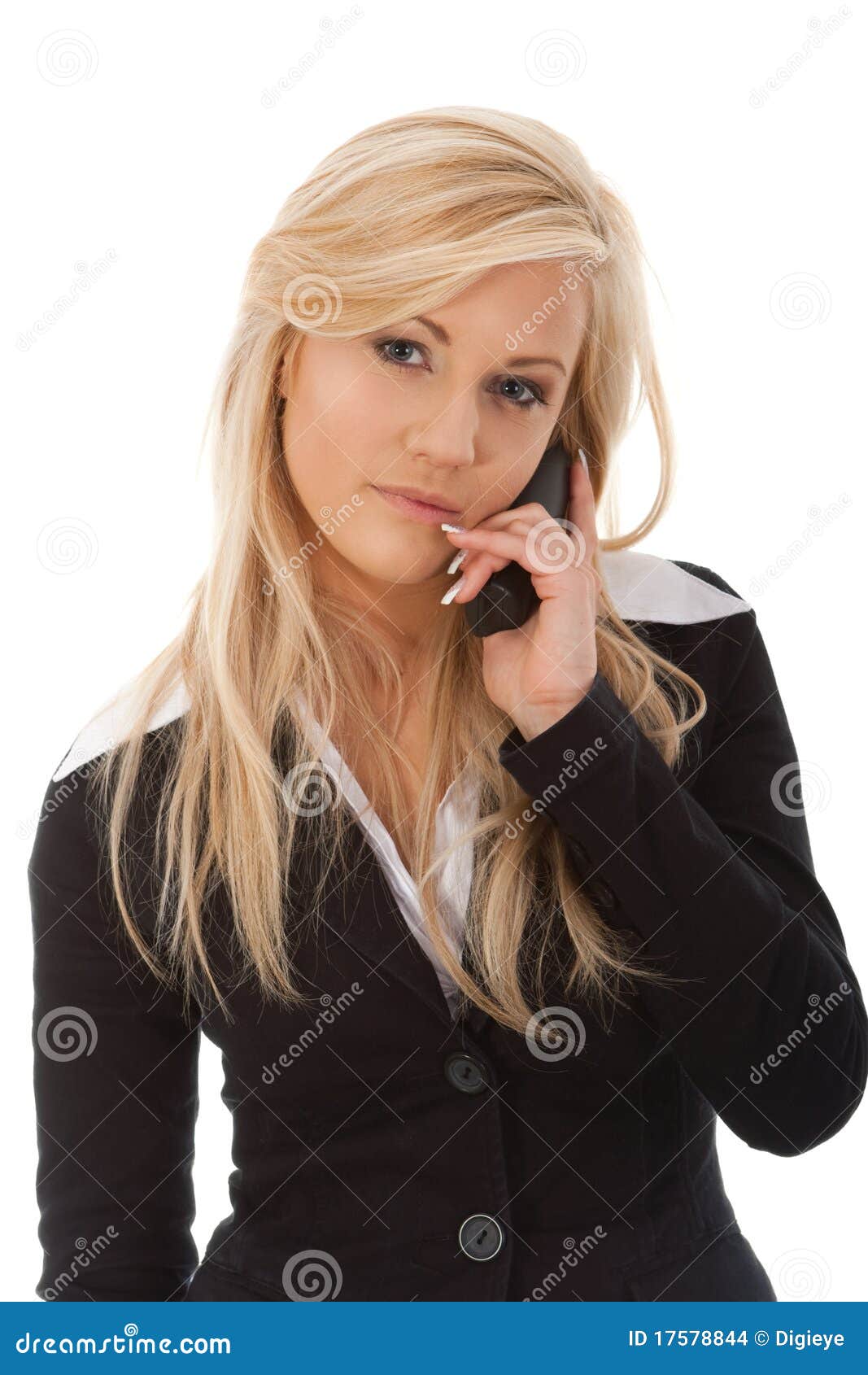 Young woman calling stock photo. Image of business, sales - 17578844