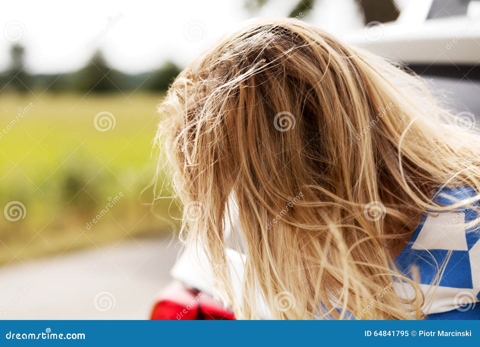 Young Woman Calling for Help Stock Image - Image of adult, student ...