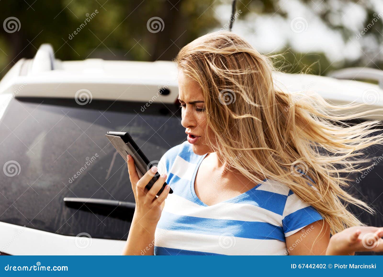 Young Woman Calling for Help Stock Photo - Image of adult, people: 67442402