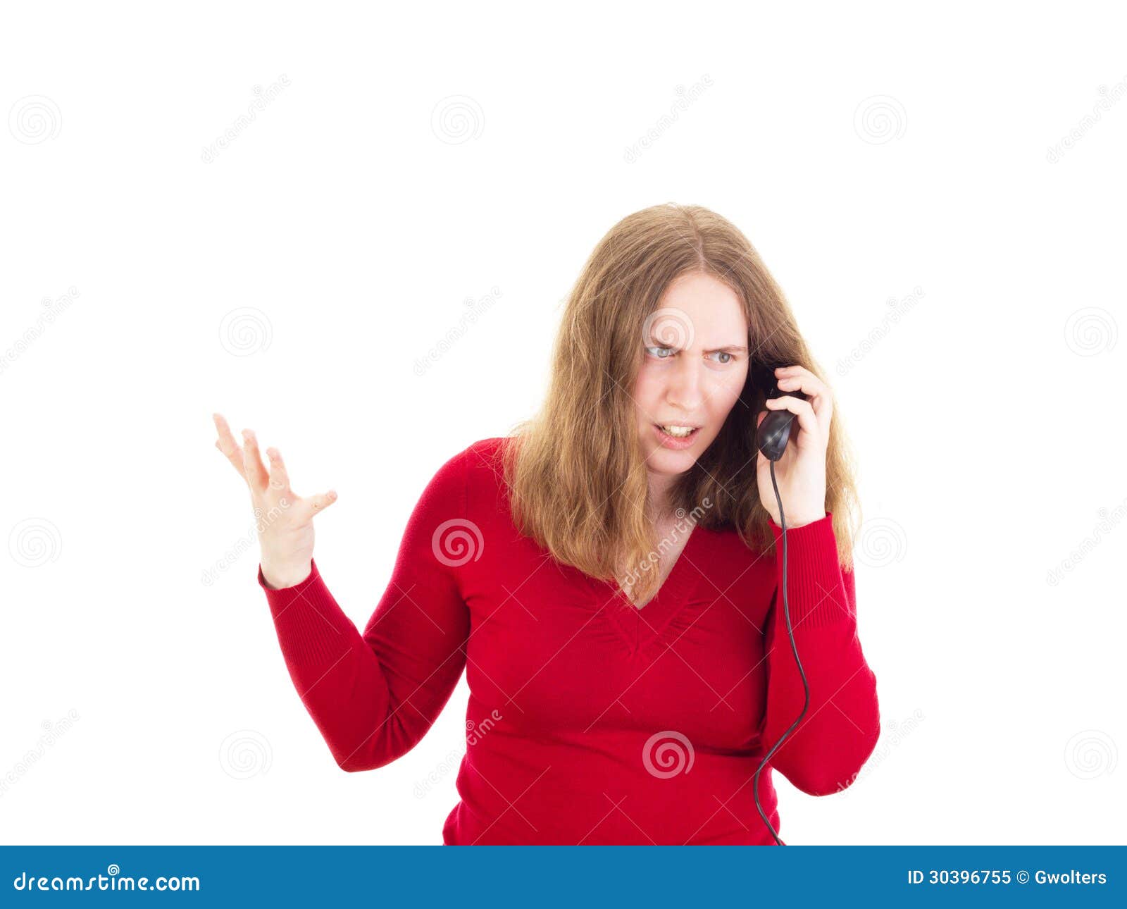 Young Woman Calling Somebody Stock Image - Image of feminine ...