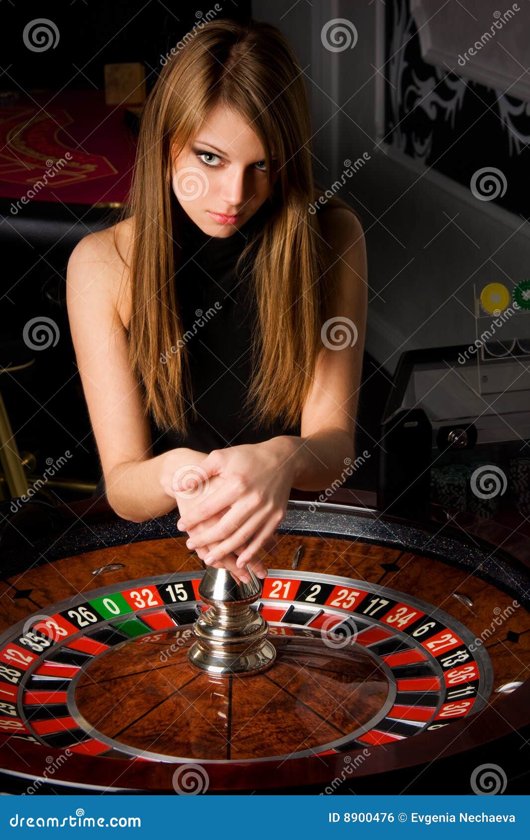 Young woman in casino stock photo. Image of person, lifestyle - 8900476