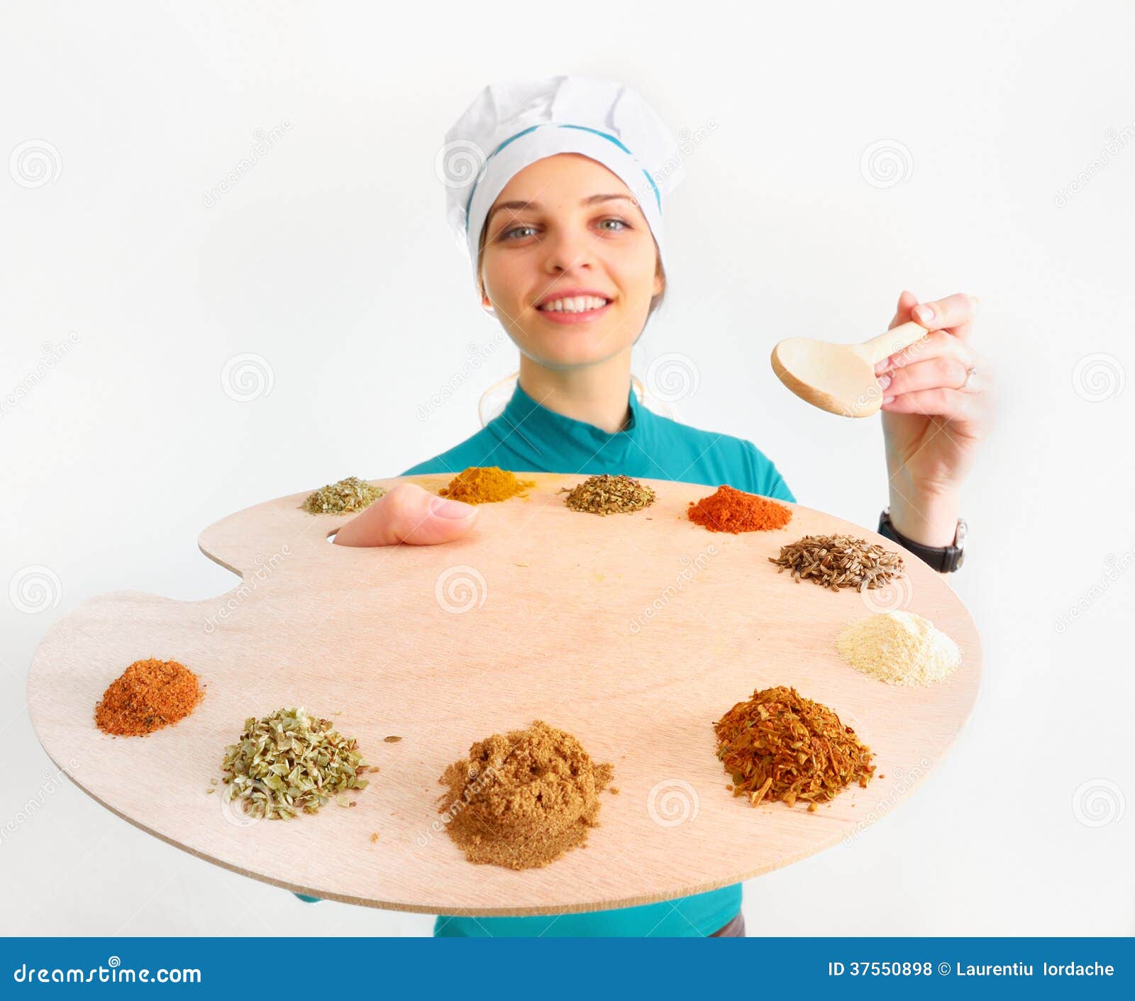 Young woman chef stock photo. Image of hotel, attractive - 37550898