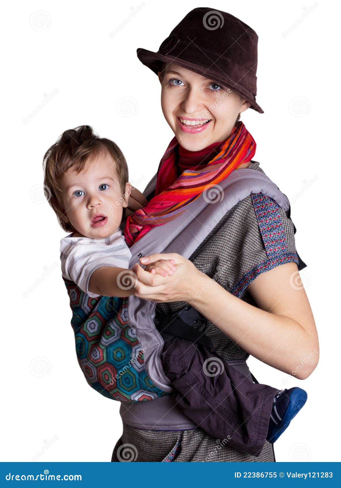 Young woman with child stock image. Image of infant, joyful - 22386755