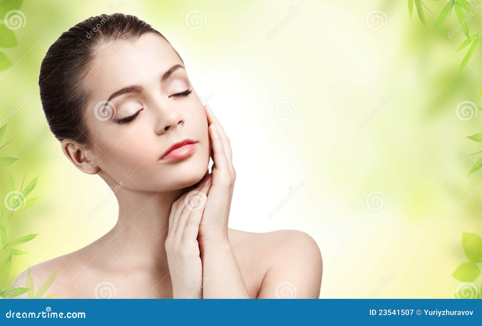 Young Woman with Clean Skin Stock Image - Image of healthcare, copy ...