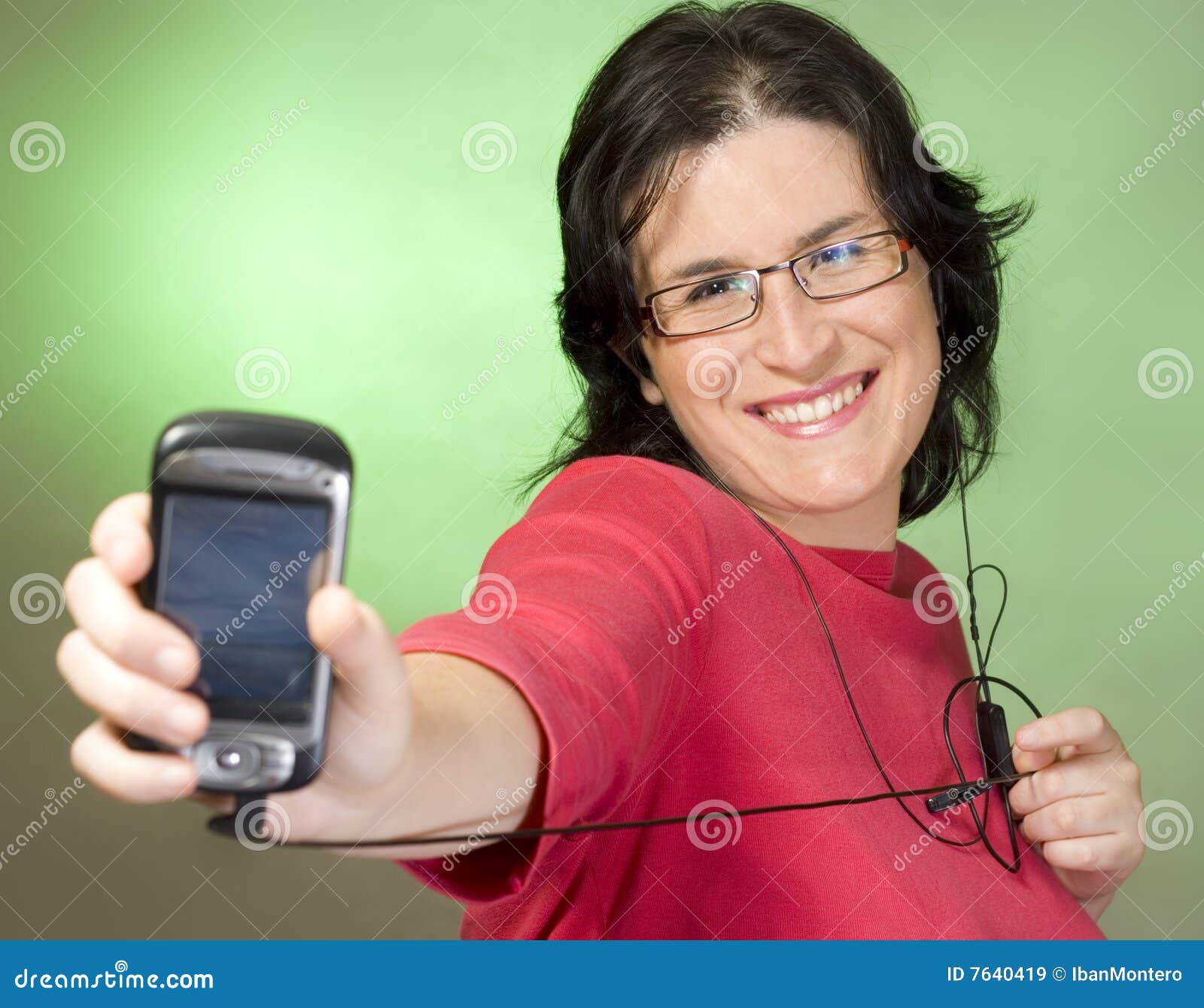 Young Woman Communication Technology Stock Image - Image of modern ...