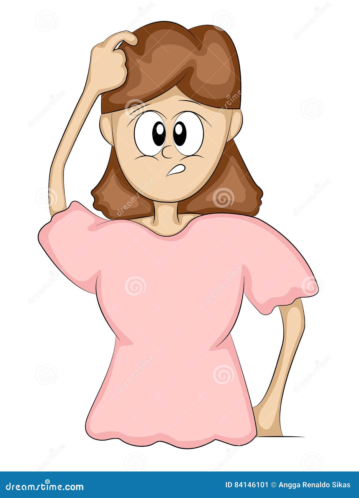 Scratching Head Cartoon