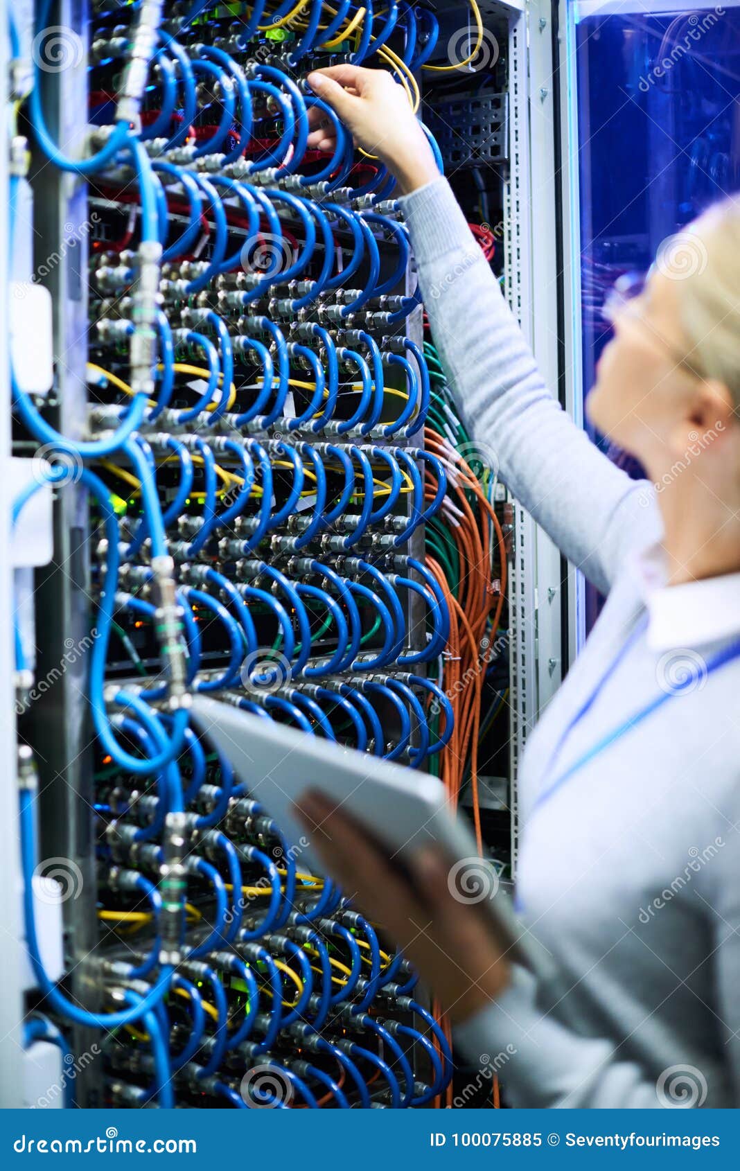 Female Network Engineer stock image. Image of engineer - 100075885