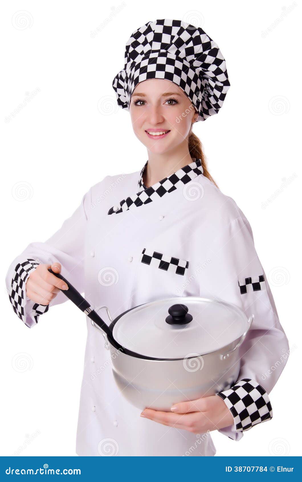 Young woman cook stock photo. Image of pots, cooking - 38707784