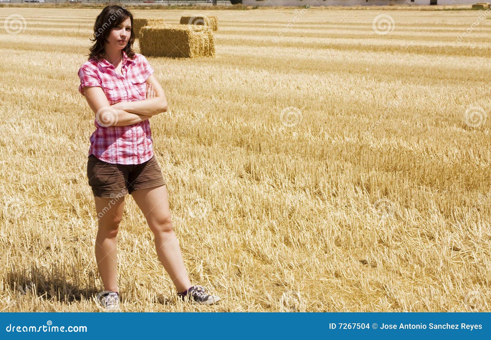 Young Woman in the Countryside Stock Photo - Image of girl, legs: 7267504