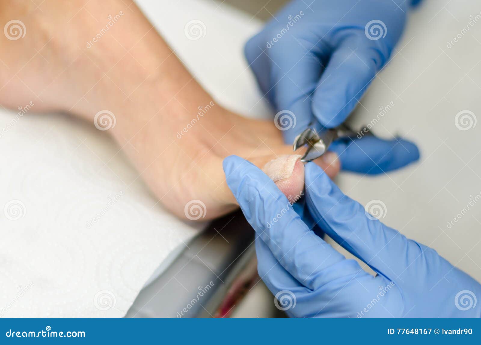 Young Woman Cutting Toenail, Close-up Stock Image - Image of hygiene ...
