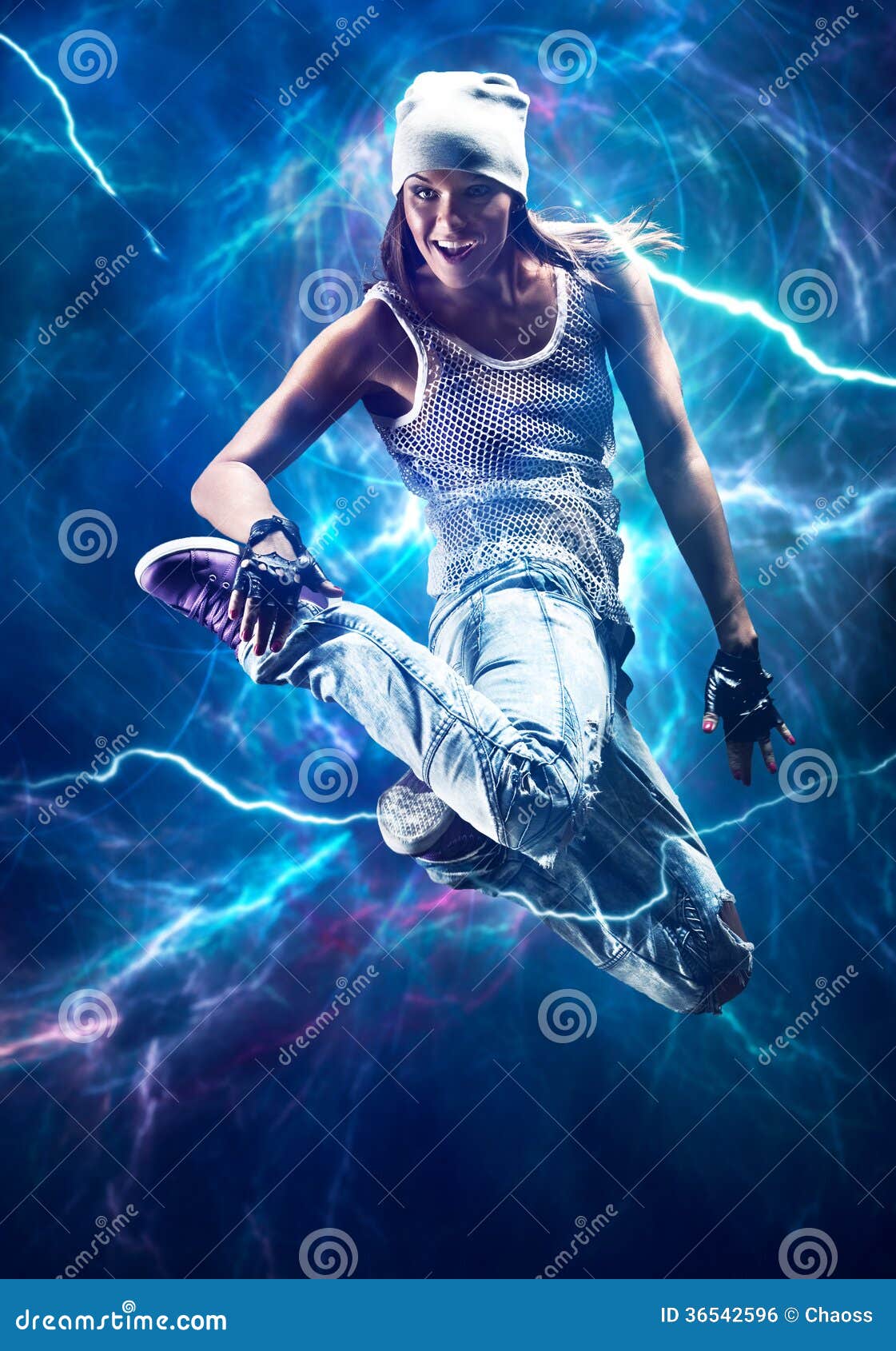 Young woman dancer stock photo. Image of energy, hiphop - 36542596