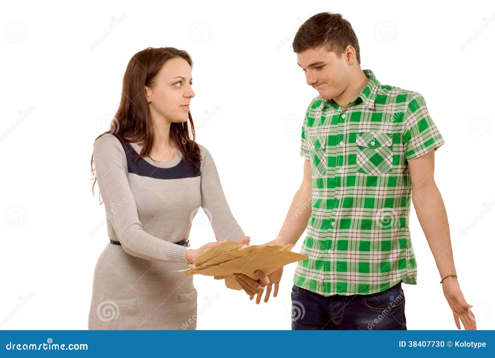 Young Woman Demanding an Explanation Stock Photo - Image of gesturing ...