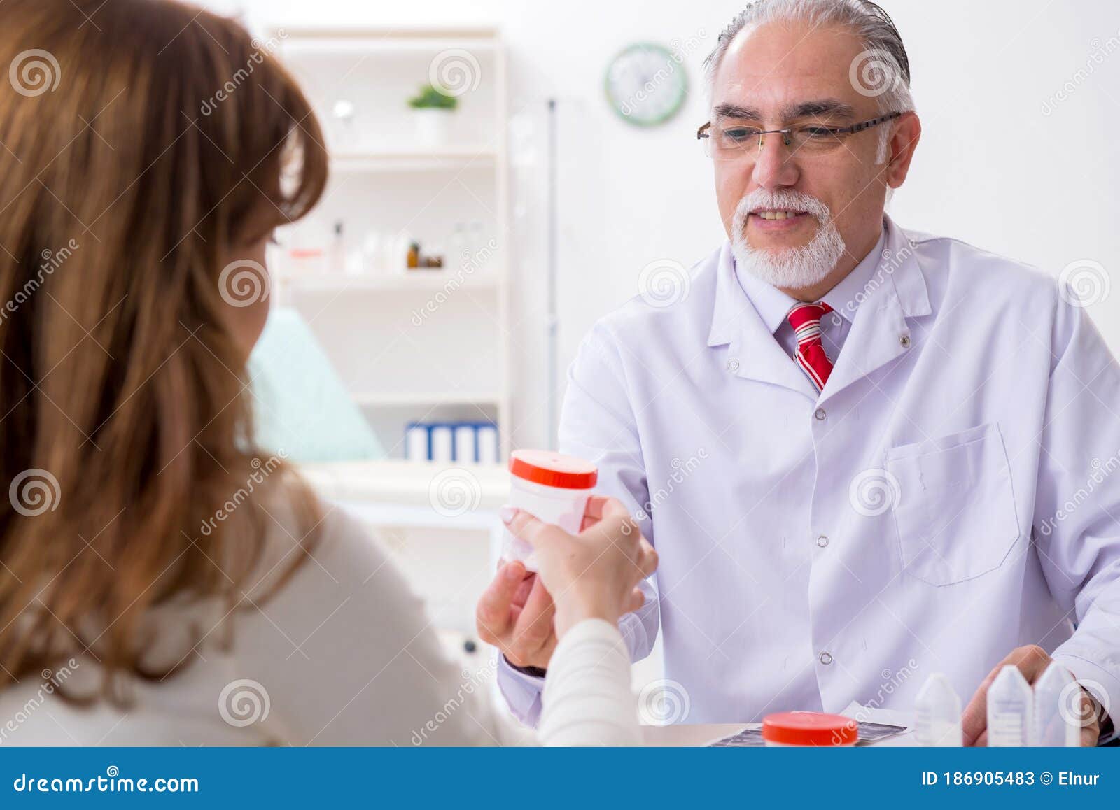 Young Woman and Experienced Doctor in the Lab Stock Image - Image of ...