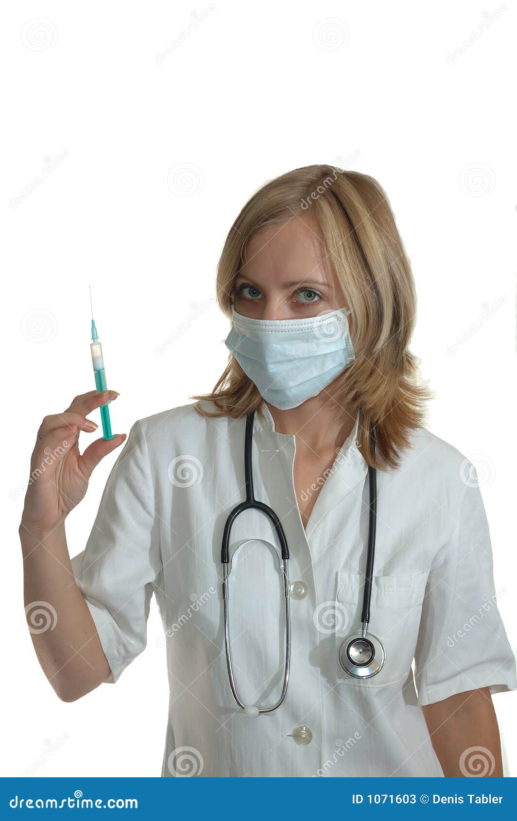 Young Woman Doctor with Syringe Stock Image - Image of specialist ...