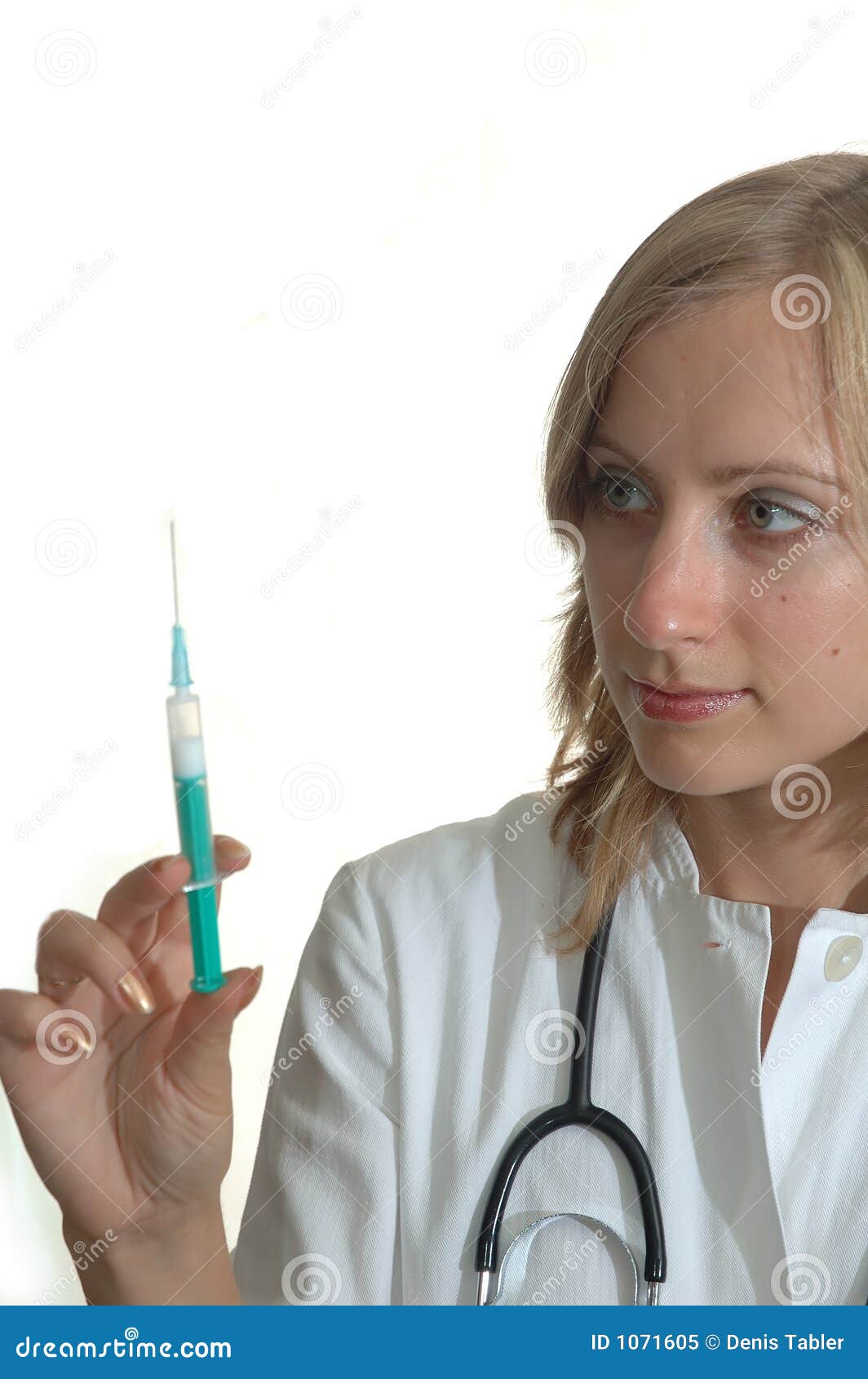 Young Woman Doctor with Syringe Stock Image - Image of successful ...