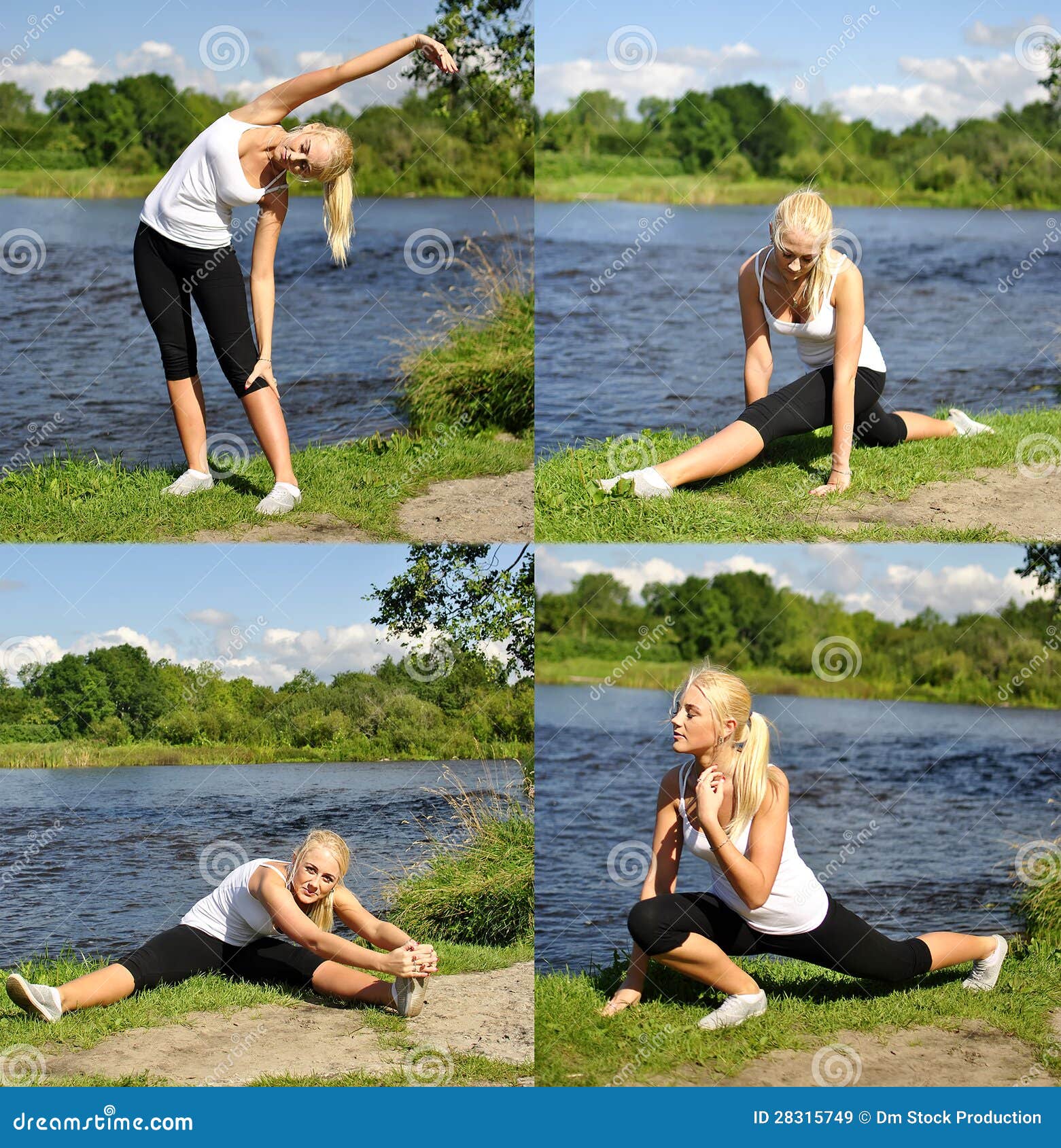 Young woman doing exercise stock image. Image of healthy - 28315749