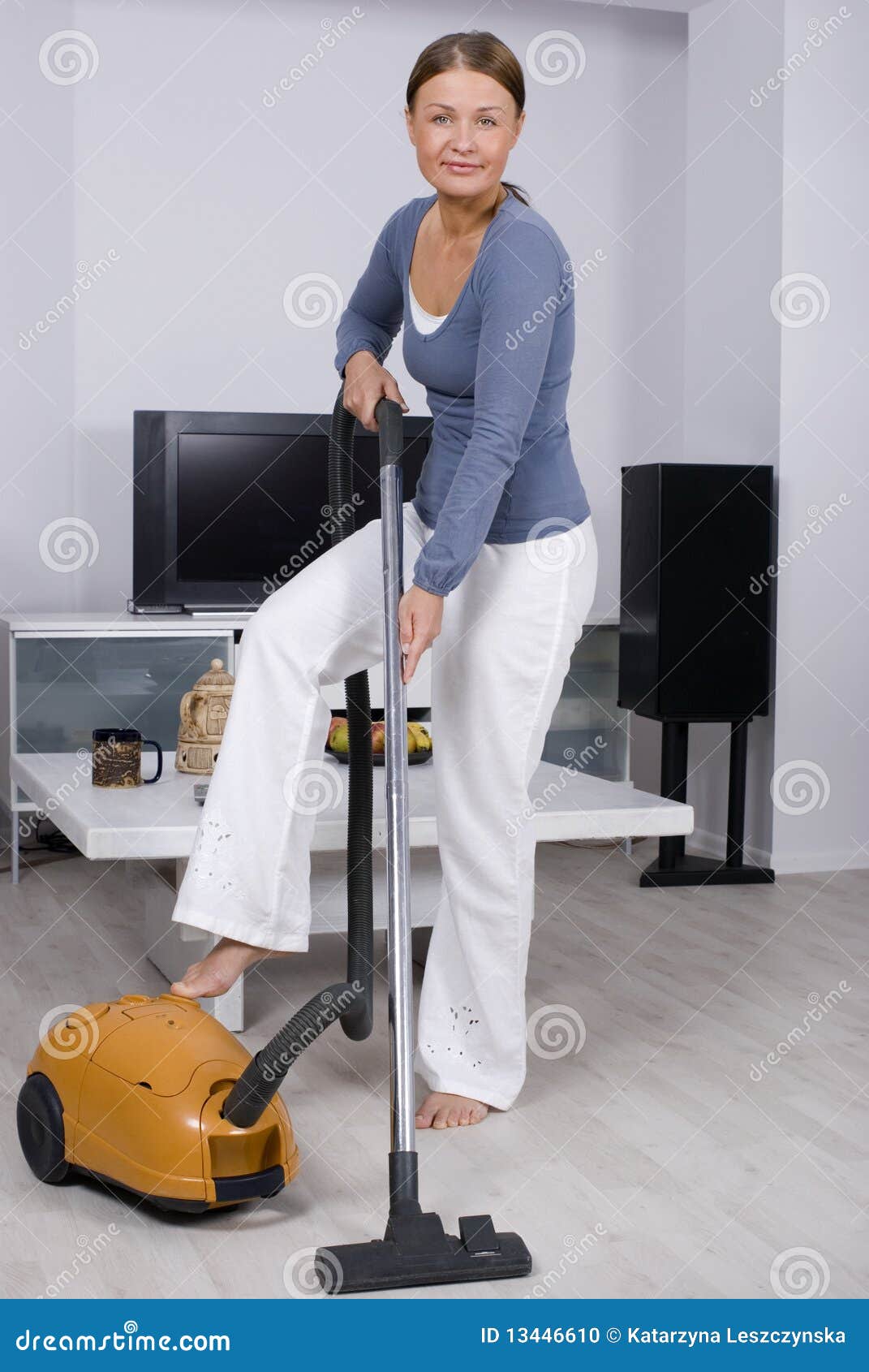 Young Woman Doing Housework Stock Photo - Image of freshness, modern ...