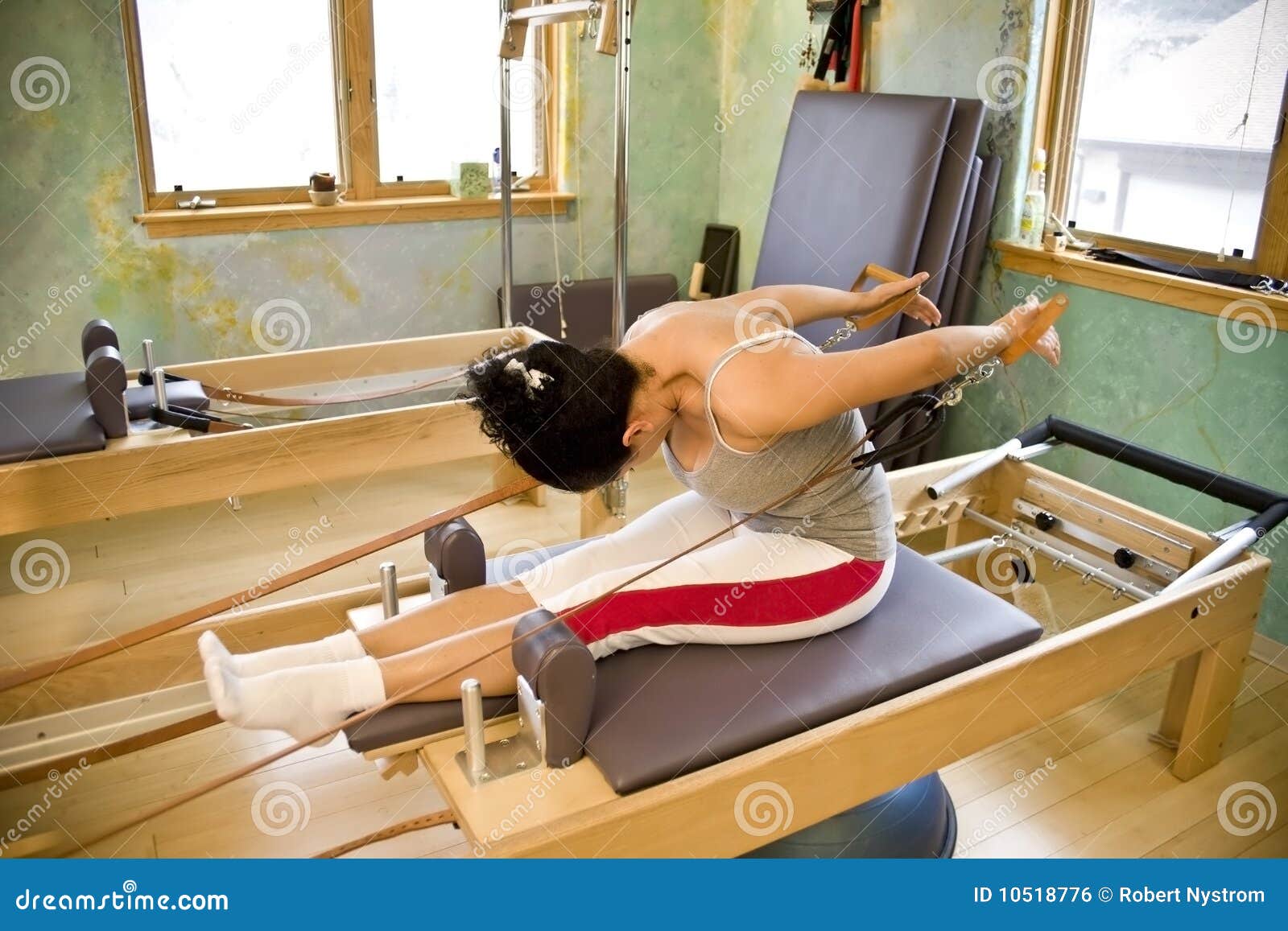 Young woman doing Pilates stock photo. Image of active - 10518776