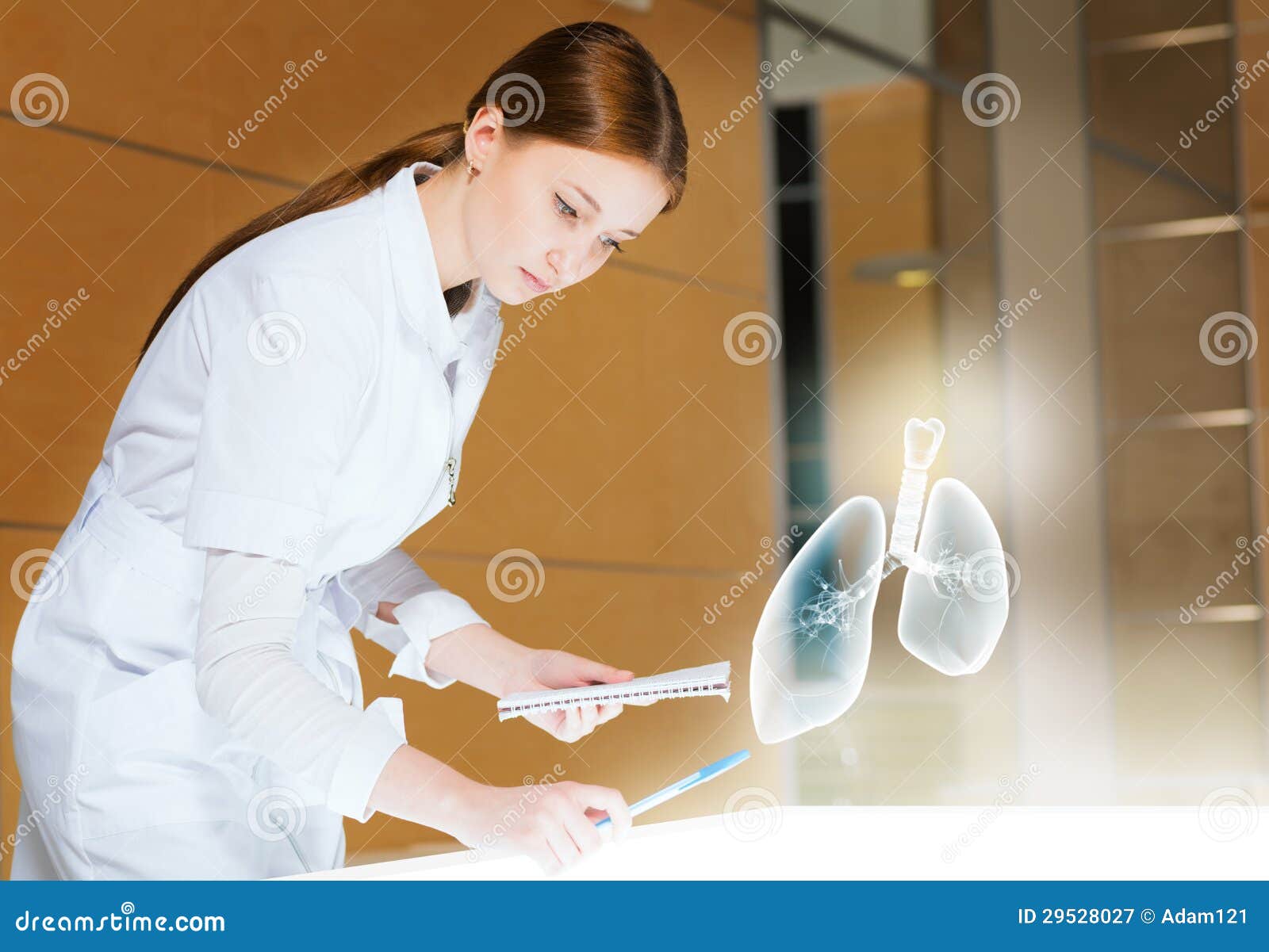Young woman doing research stock image. Image of microbiology - 29528027