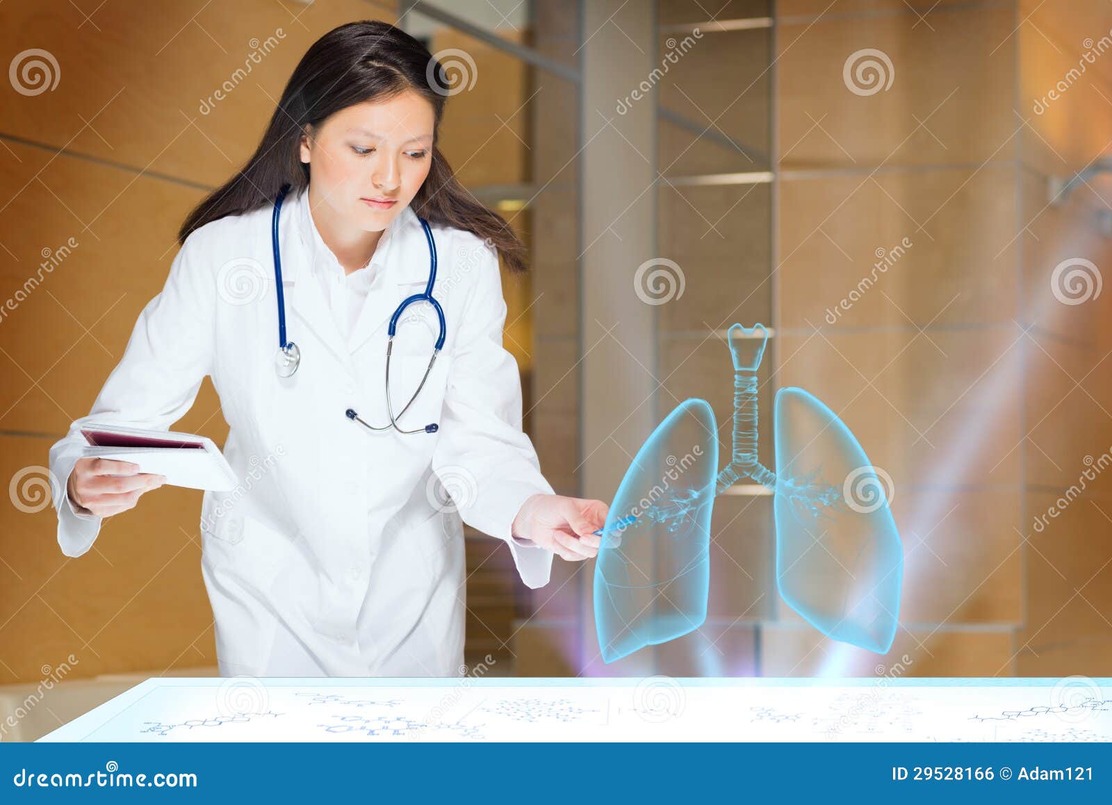 Young woman doing research stock photo. Image of examination - 29528166