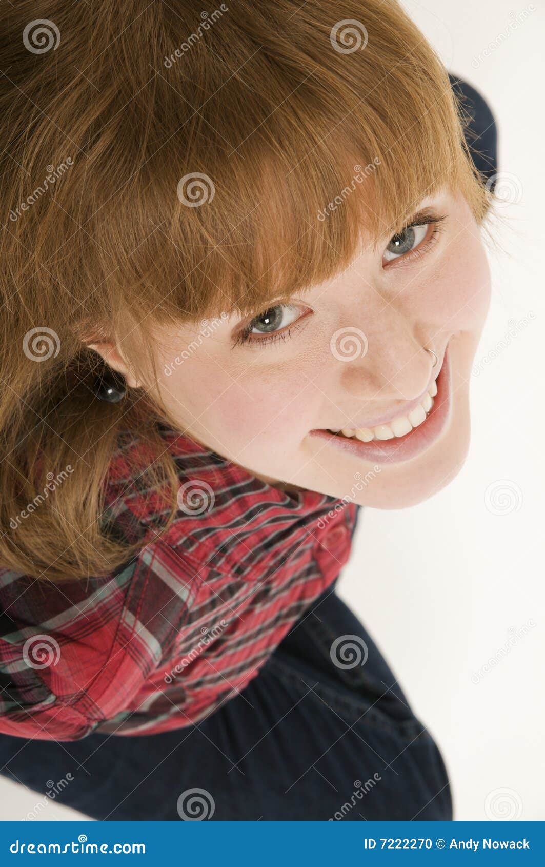 Young woman down view stock photo. Image of close, haired - 7222270