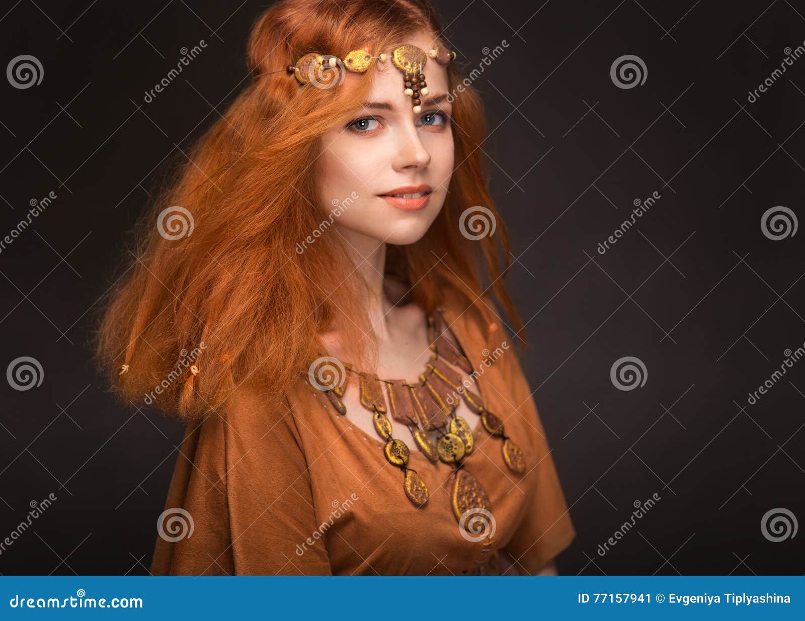 Young Woman Dressed As Amazons Stock Image - Image of costume, warrior ...