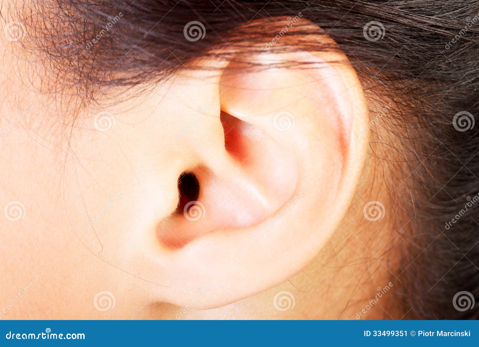 Young woman ear stock image. Image of earlobe, lobe, attention - 33499351