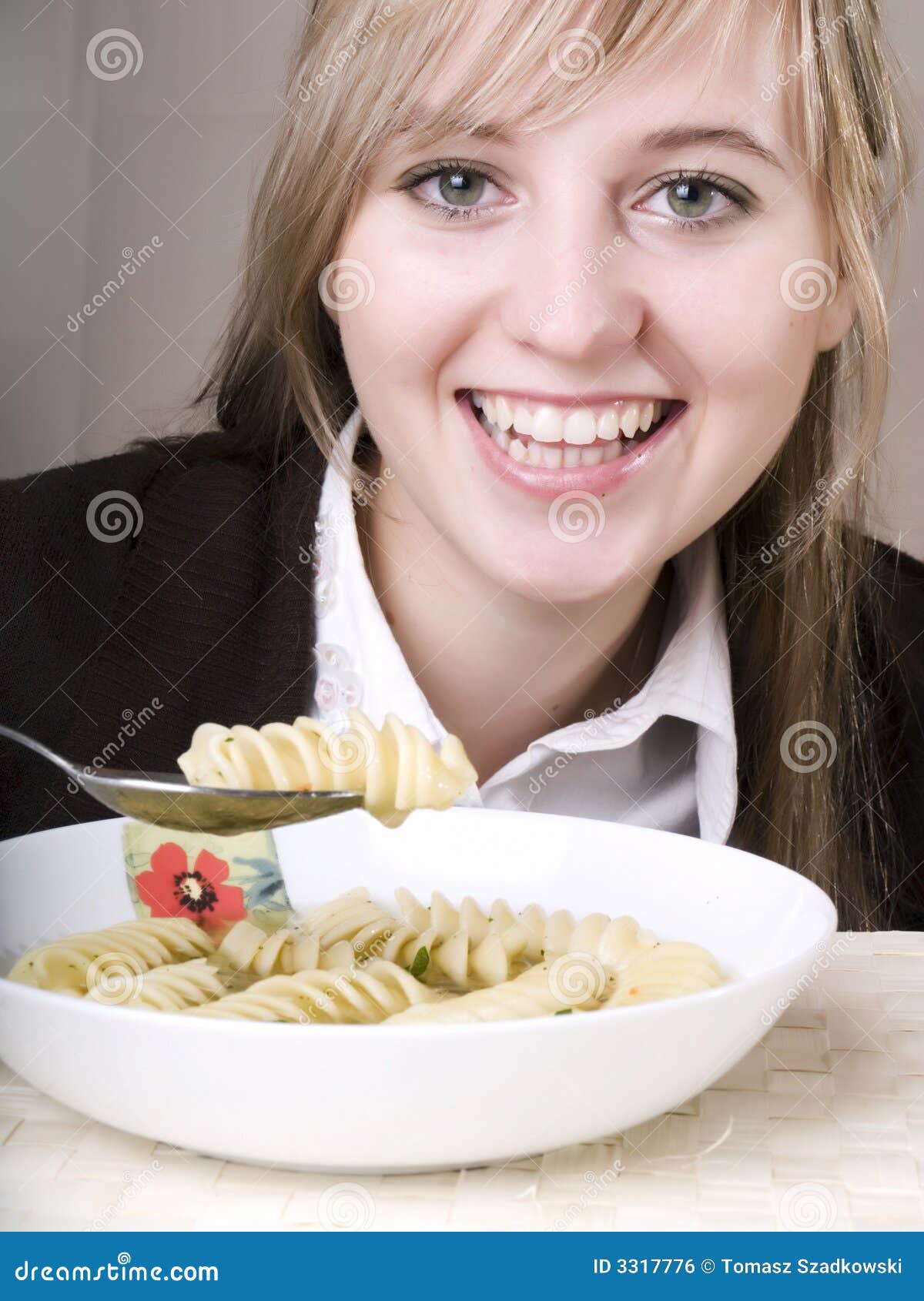 Young woman eating stock photo. Image of tasty, delicious - 3317776