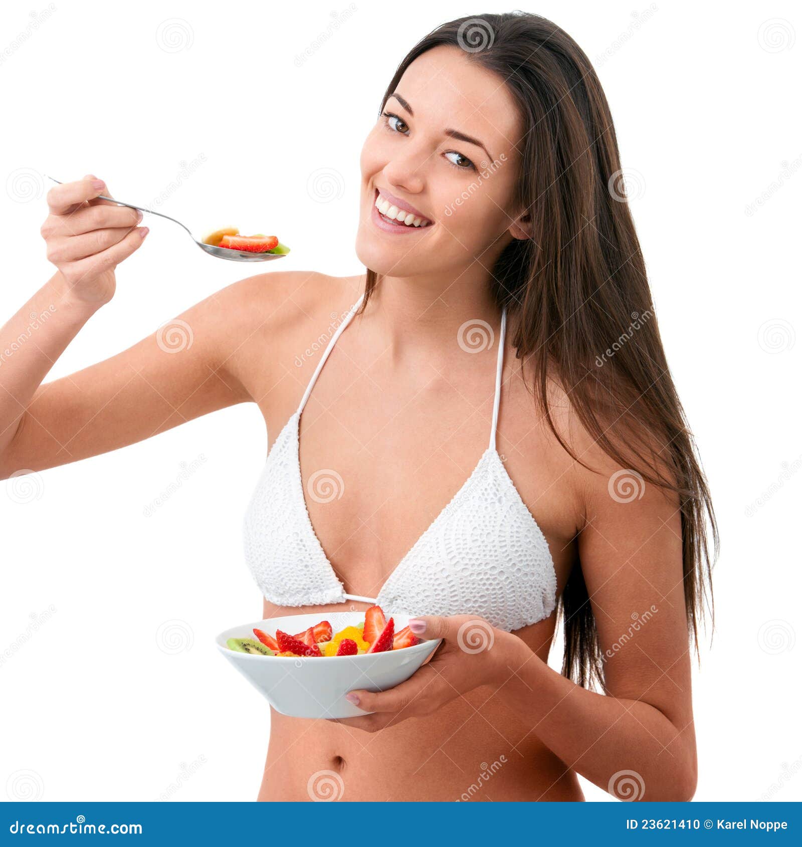 Young woman eating fruit. stock photo. Image of fresh - 23621410 Young woman eating fruit. stock photo. Image of fresh - 23621410