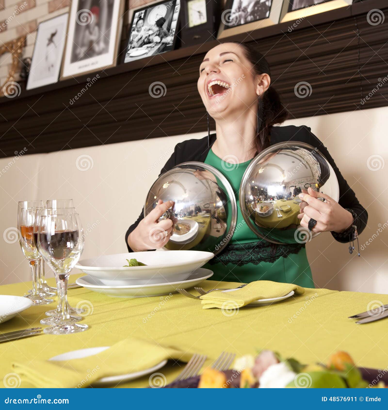 Young Woman Eating Spaghetti Stock Image - Image of face, joyful: 48576911