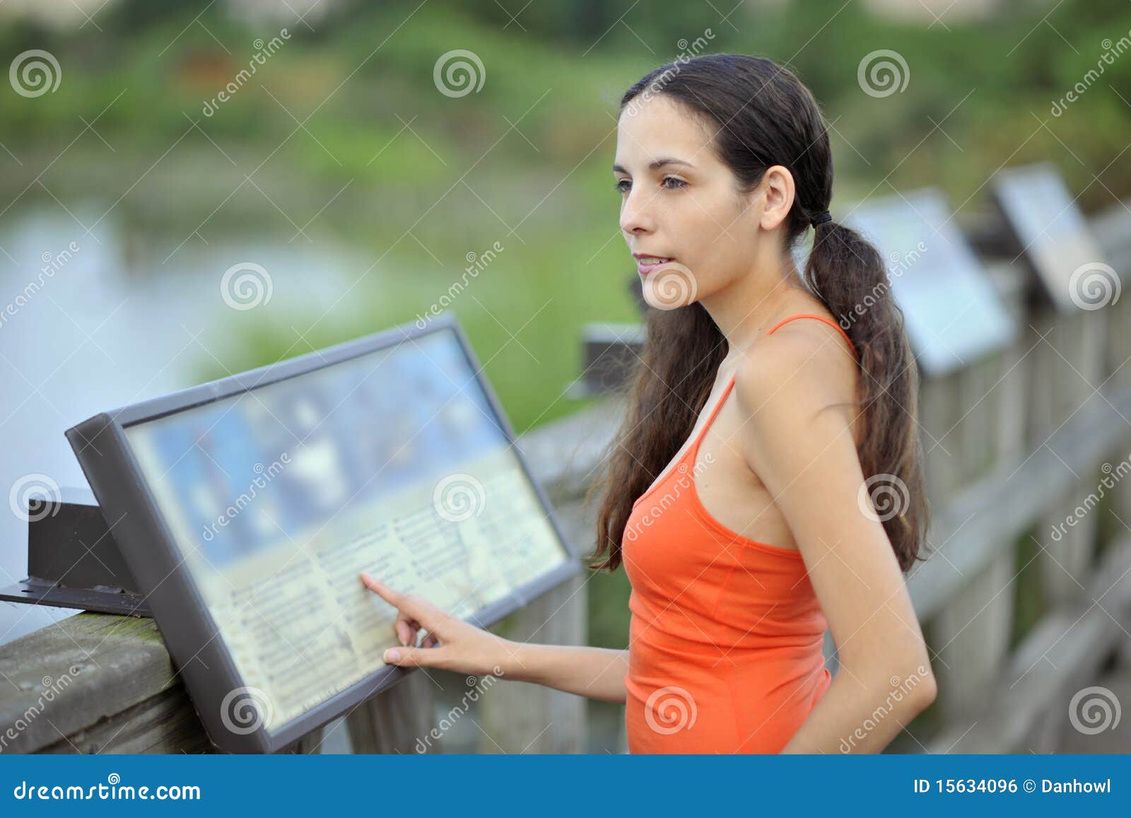 Young Woman Enjoying Nature Walk Stock Photo - Image of beautiful ...