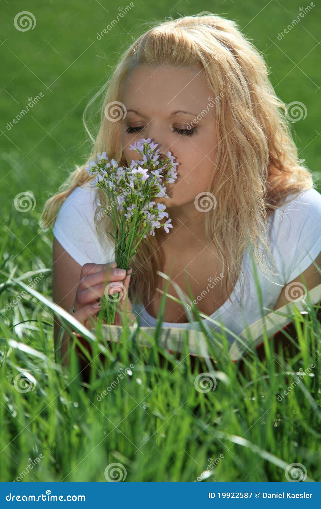 Young Woman Enjoying Spring Stock Image - Image of woman, nature: 19922587