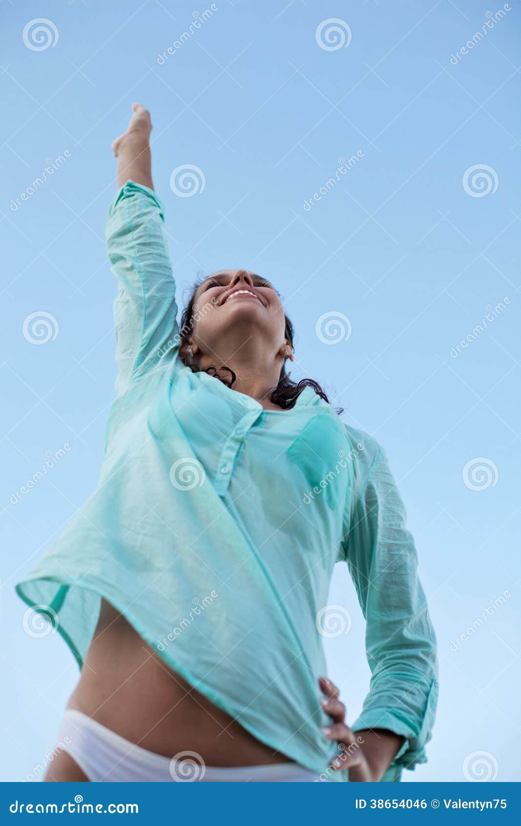 Young Woman Enjoying Summer Rest. Stock Photo - Image of rest, relax ...