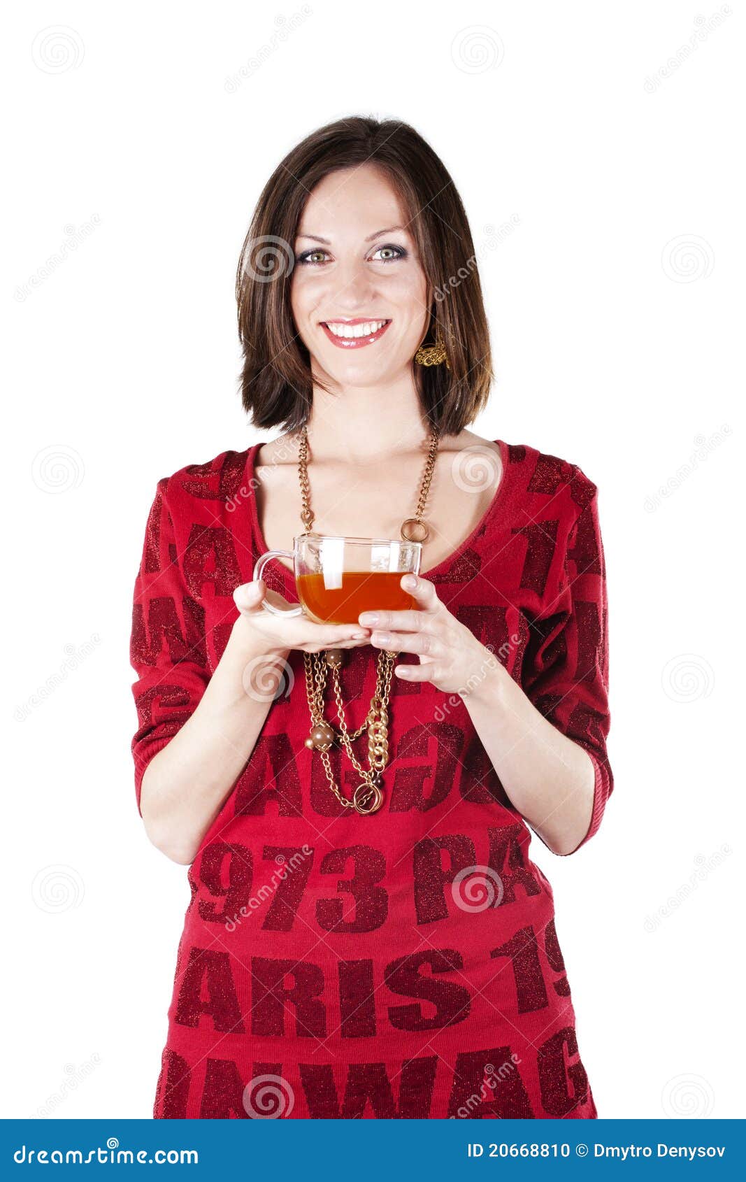 Young woman enjoying tea stock photo. Image of cheer - 20668810