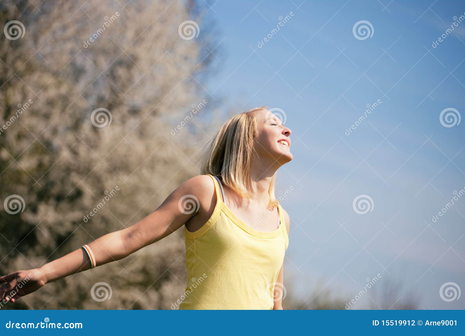 Young Woman Enjoys Sunshine Stock Photo - Image of sporty, active: 15519912 Young Woman Enjoys Sunshine Stock Photo - Image of sporty, active: 15519912
