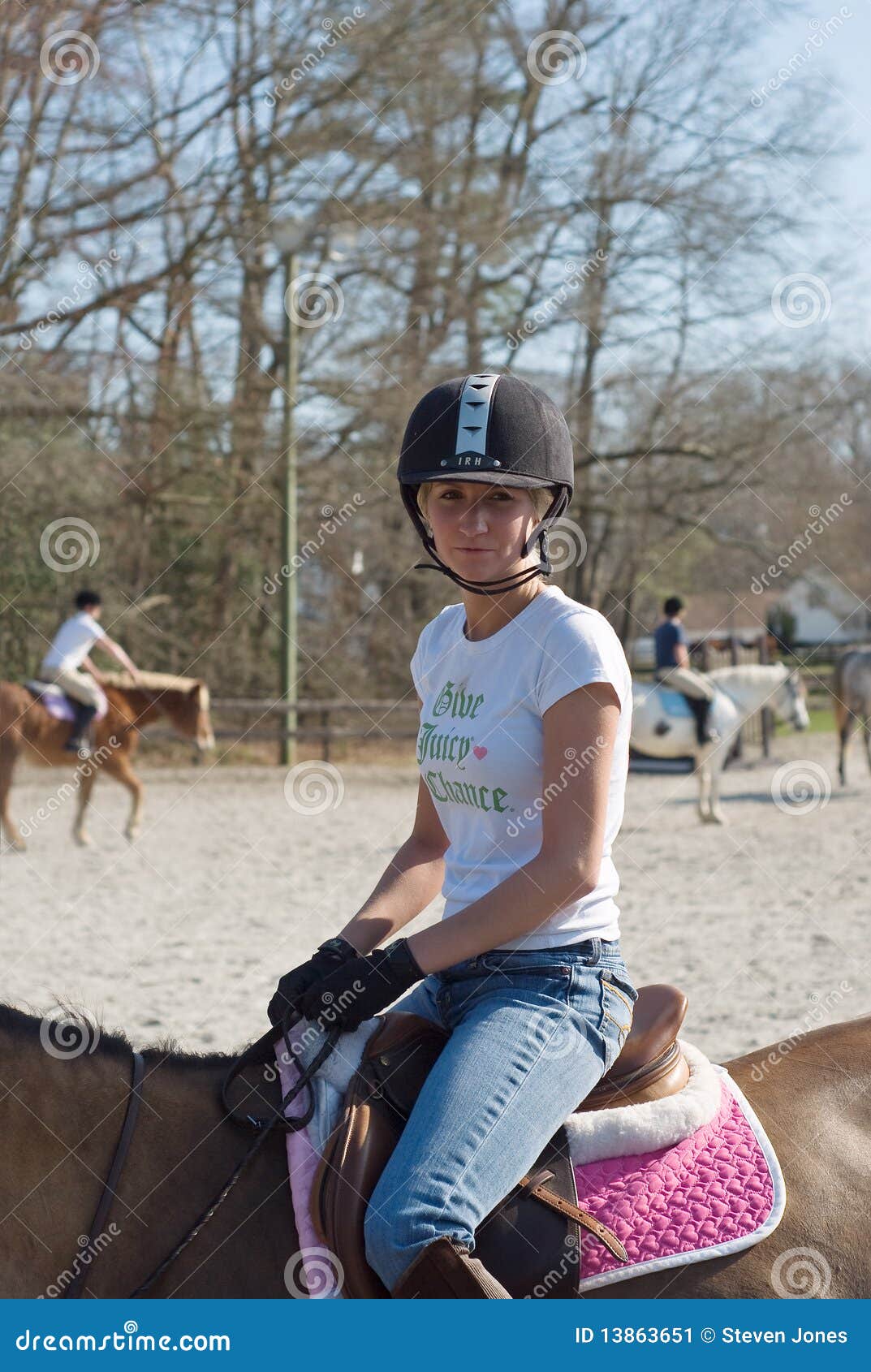 Young Woman Equestrian Training Stock Image - Image of lady, recreation ...