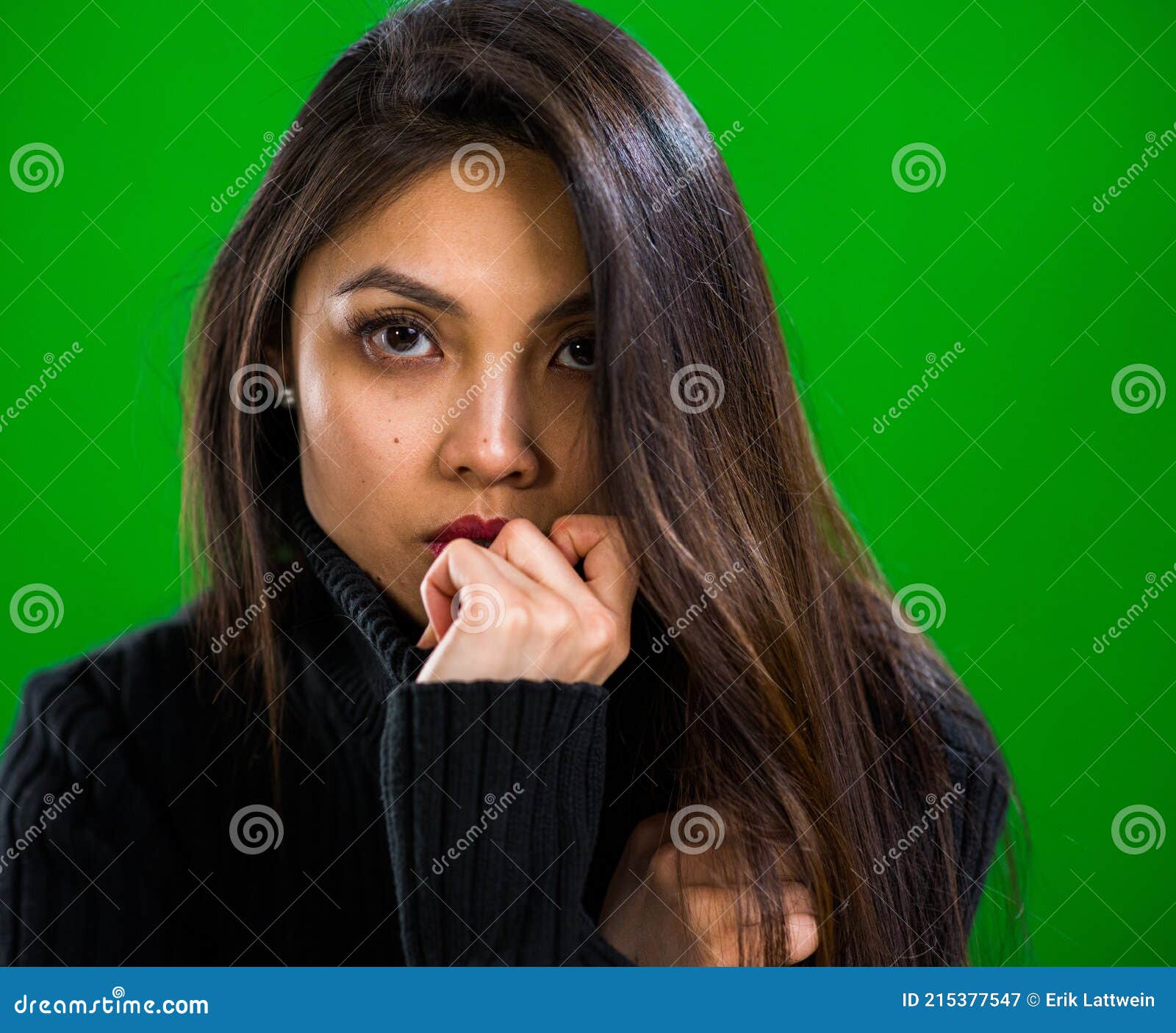 Young Woman with an Exceptionally Pretty Face Stock Image - Image of ...