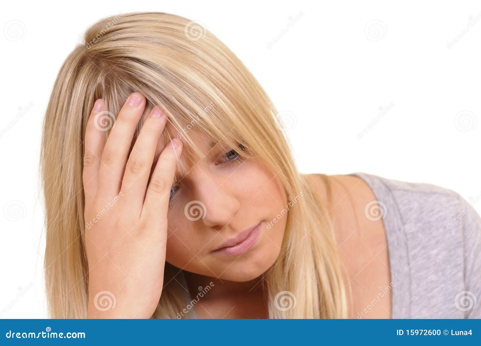 Young woman is exhausted stock photo. Image of face, young - 15972600