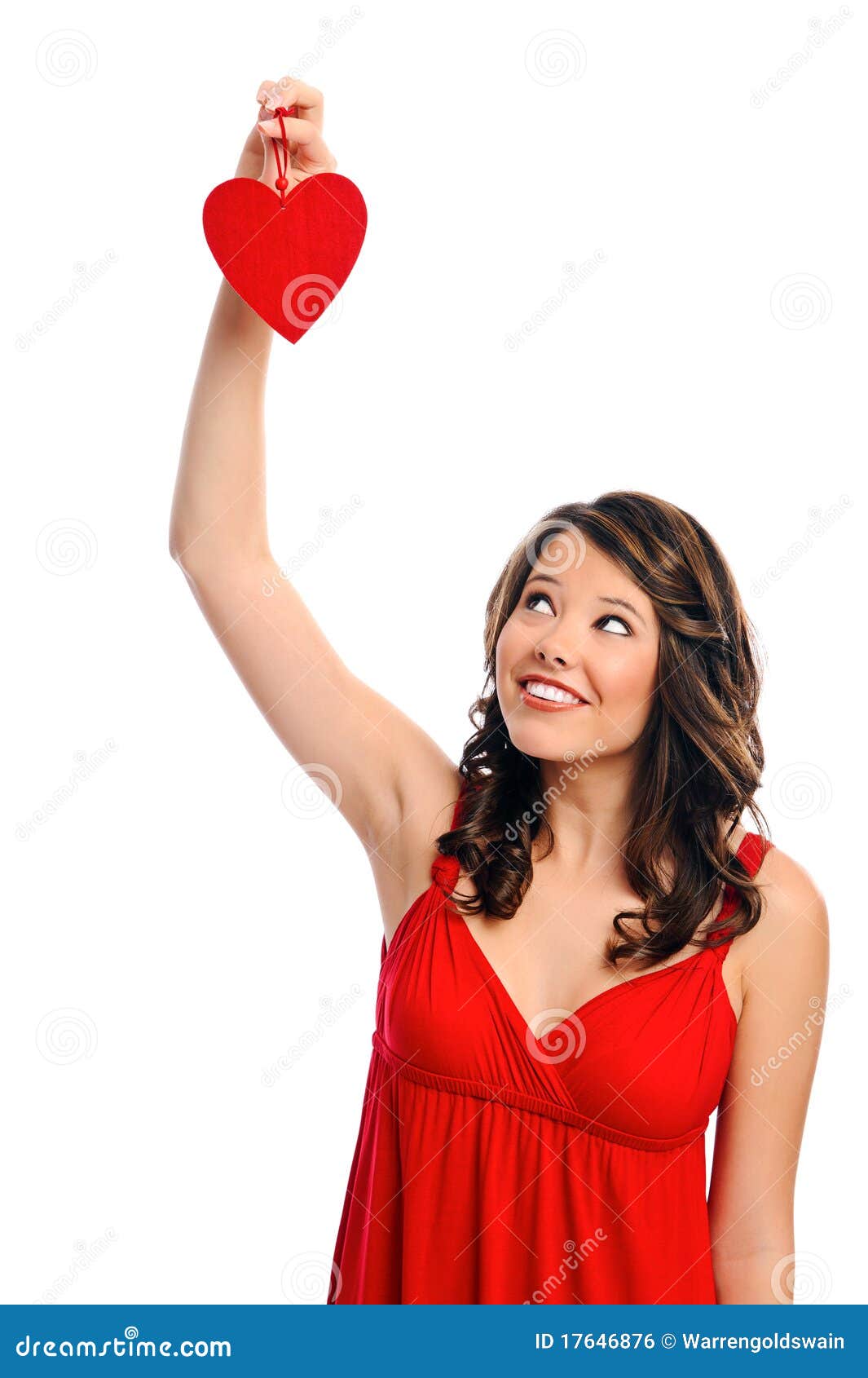 Young Woman Expresses Her Love Stock Photo - Image of caucasian, woman ...