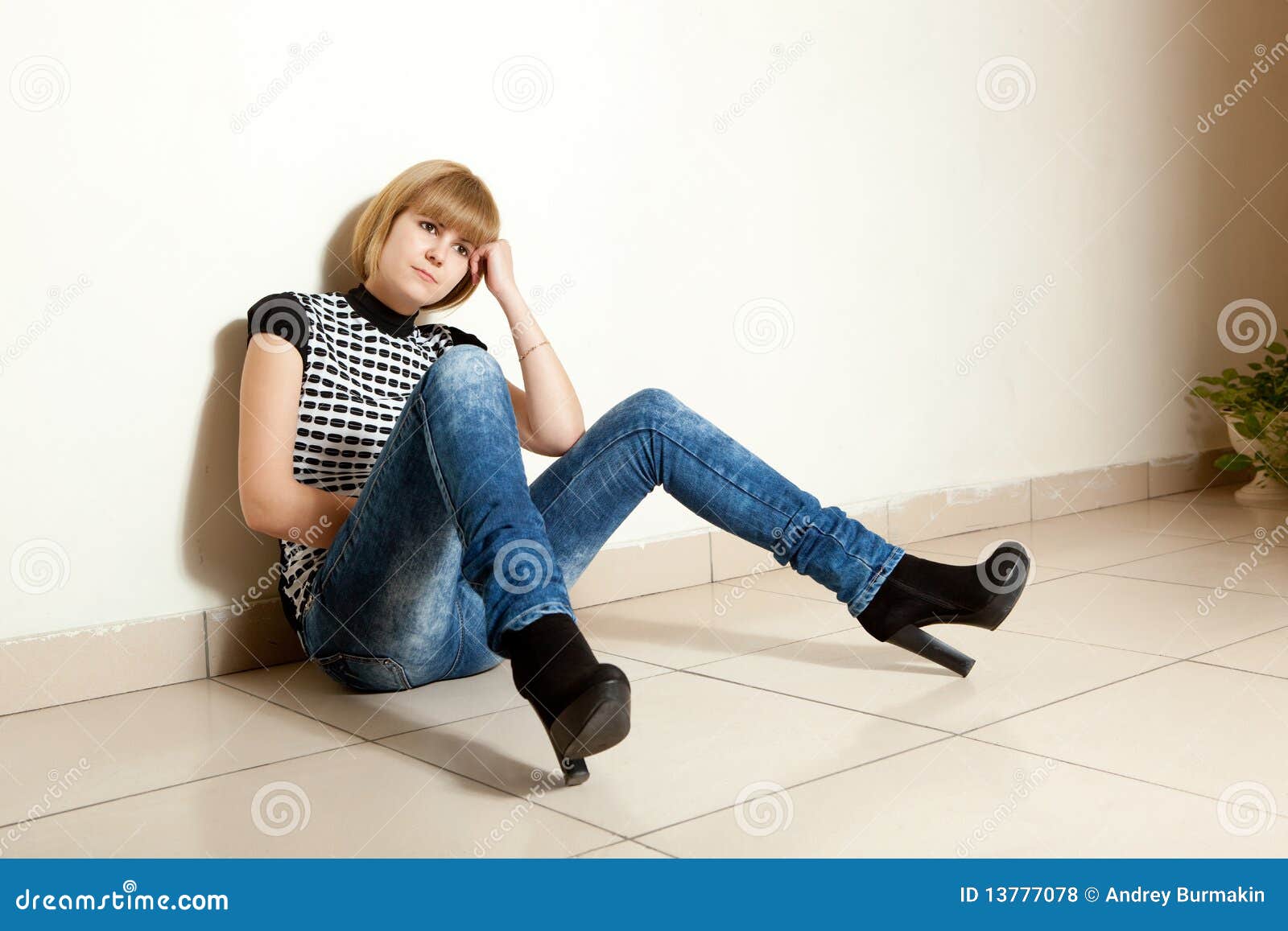 Young Woman Expressing Sadness Stock Photo - Image of person ...