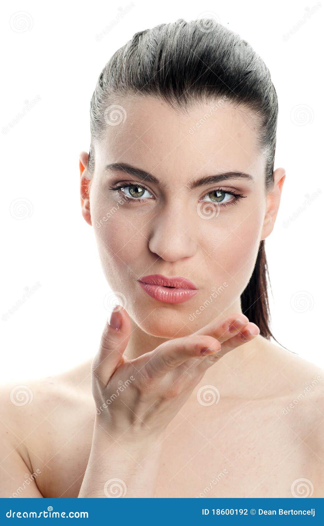 Young woman expression stock photo. Image of skin, brunette - 18600192