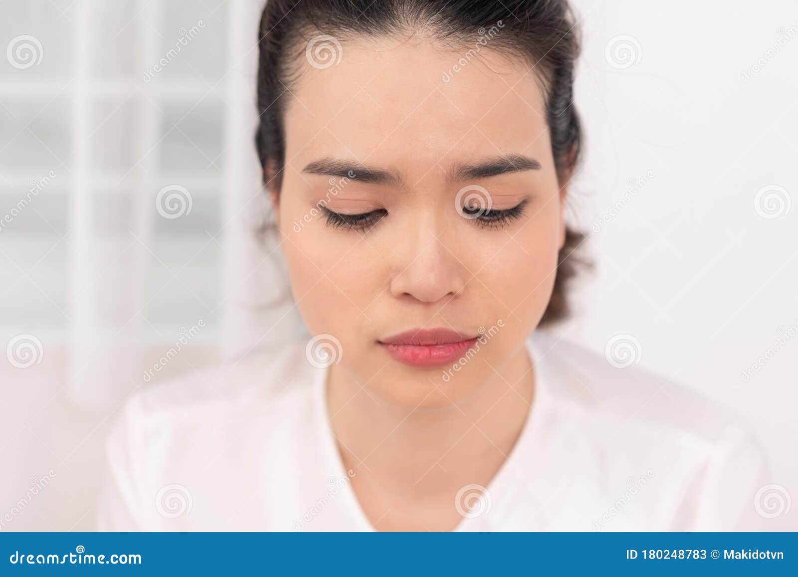 Young Woman Feel Sick and Unwell on Bed Stock Image - Image of lying ...