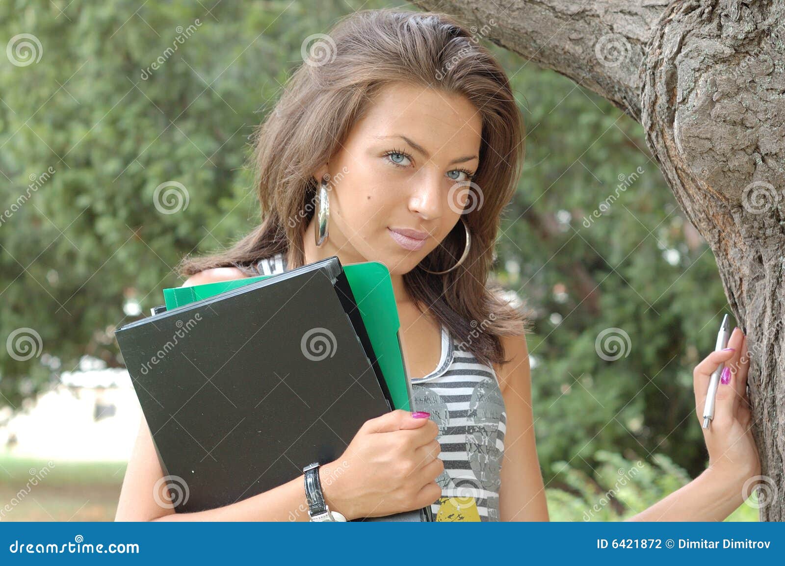 Young woman with folders stock photo. Image of clothes - 6421872 Young woman with folders stock photo. Image of clothes - 6421872