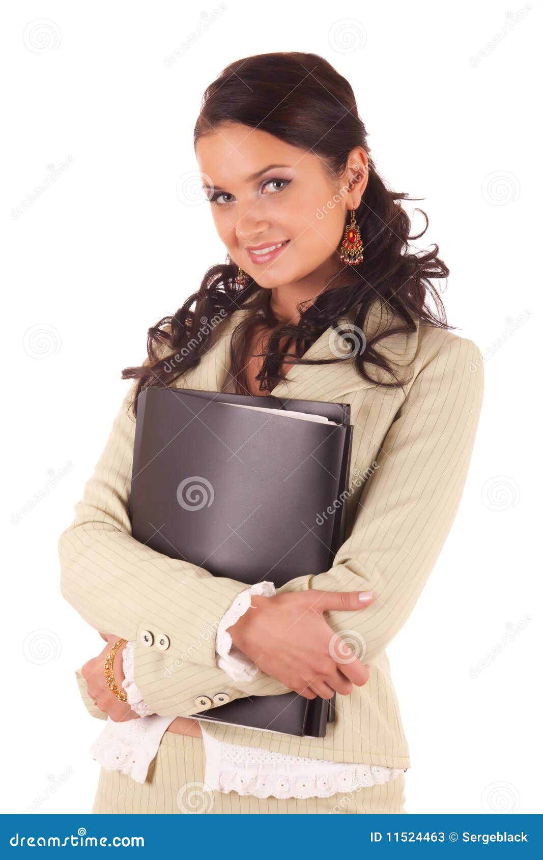 Young Woman with Folders of Documents Stock Image - Image of isolated ... Young Woman with Folders of Documents Stock Image - Image of isolated ...