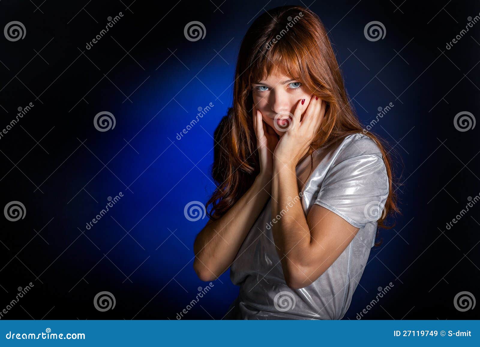 A young woman is gazing stock image. Image of elegance - 27119749