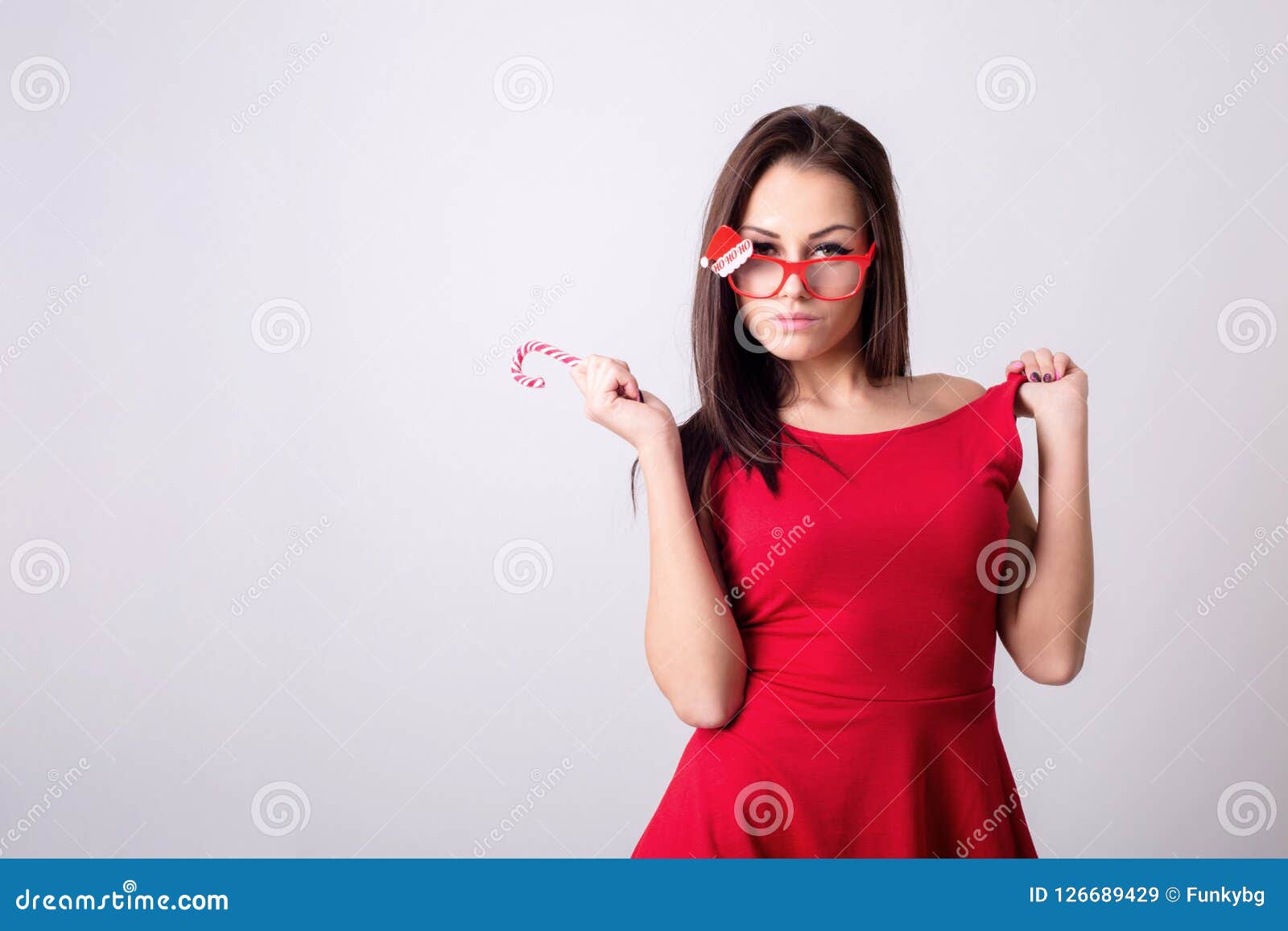 Young Woman with Gift Posing Stock Image - Image of closeup, beauty ...