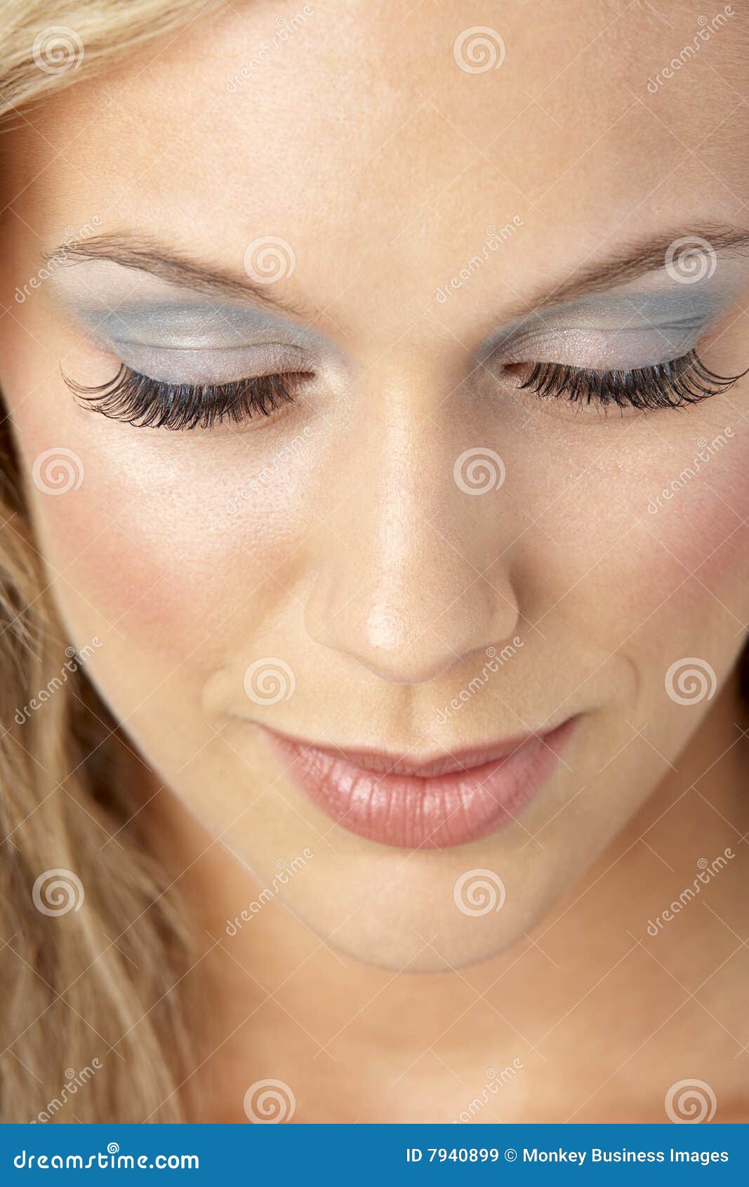 Young Woman with Glamorous Make-Up Stock Image - Image of eyelashes ...