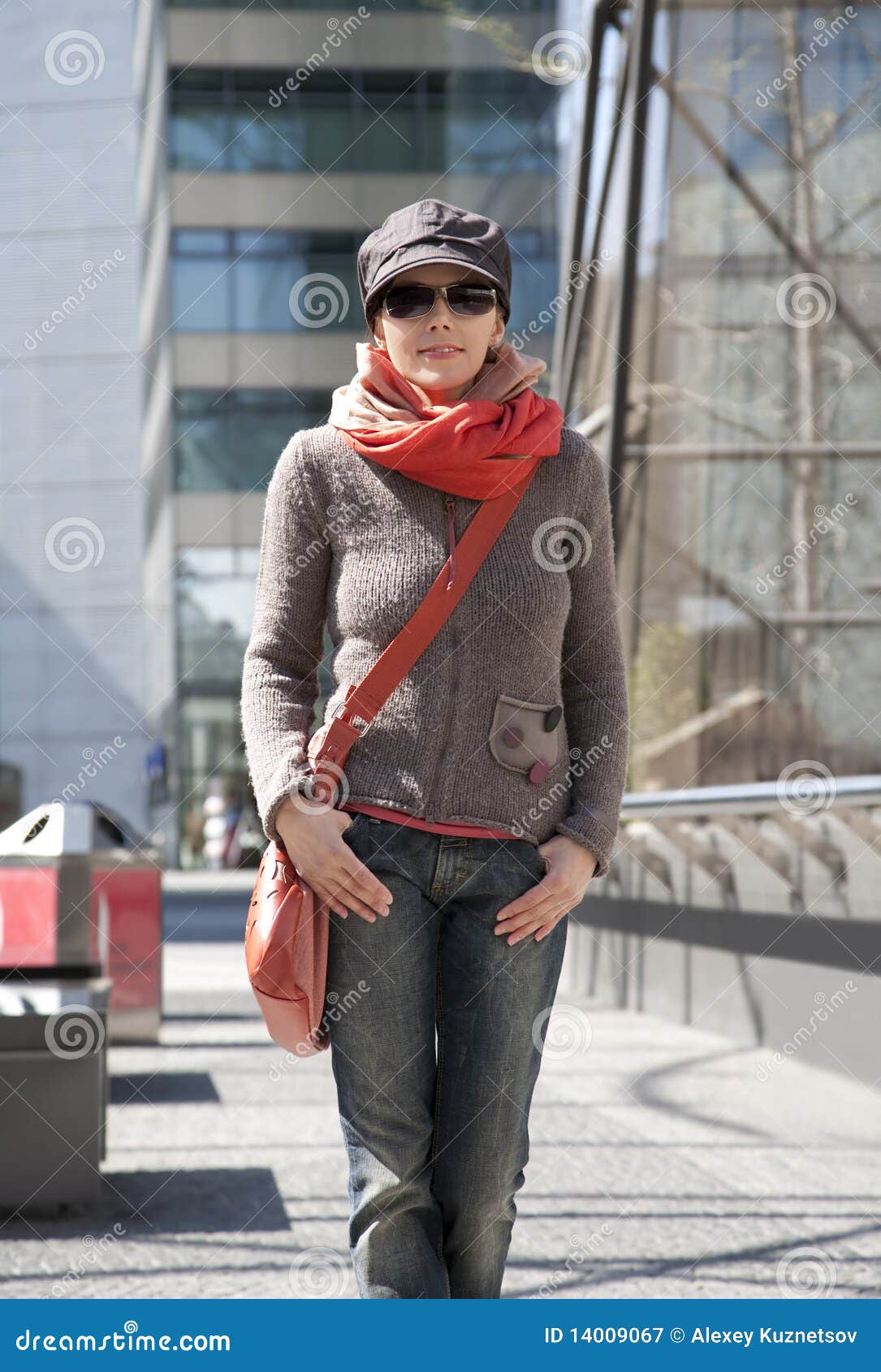 Young Woman Going for a Walk Stock Image - Image of european, adult ...